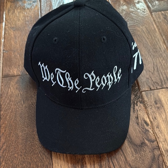 Accessories | We The People Black Baseball Cap With White Embroidery ...